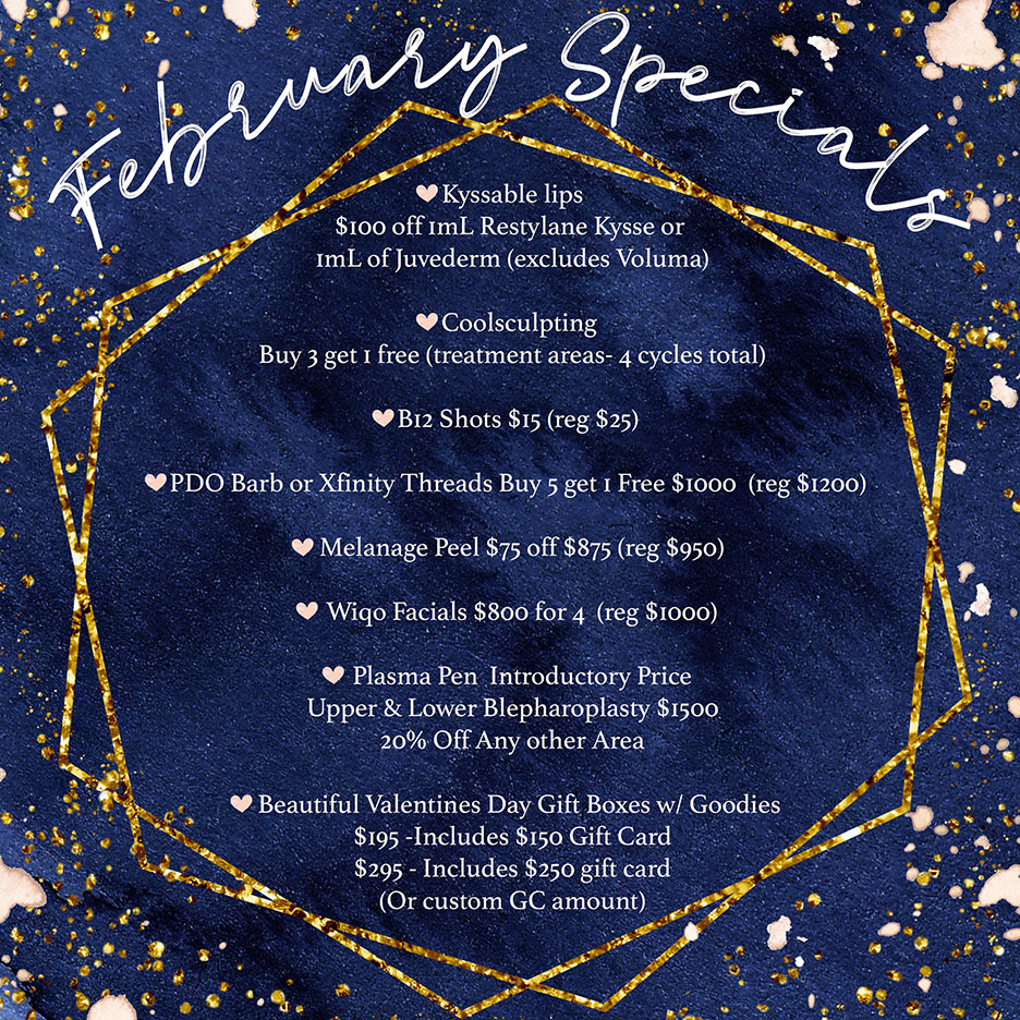 Feb specials 2021 - Medical Spa Houston & Webster, TX | M Spa Face and Body